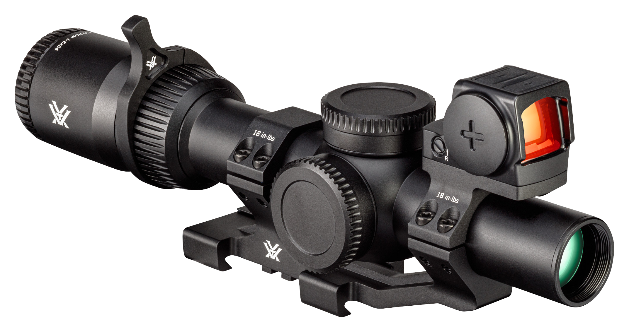 Vortex Venom Rifle Scope with Venom Red Dot and Sport Mount Bundle ...